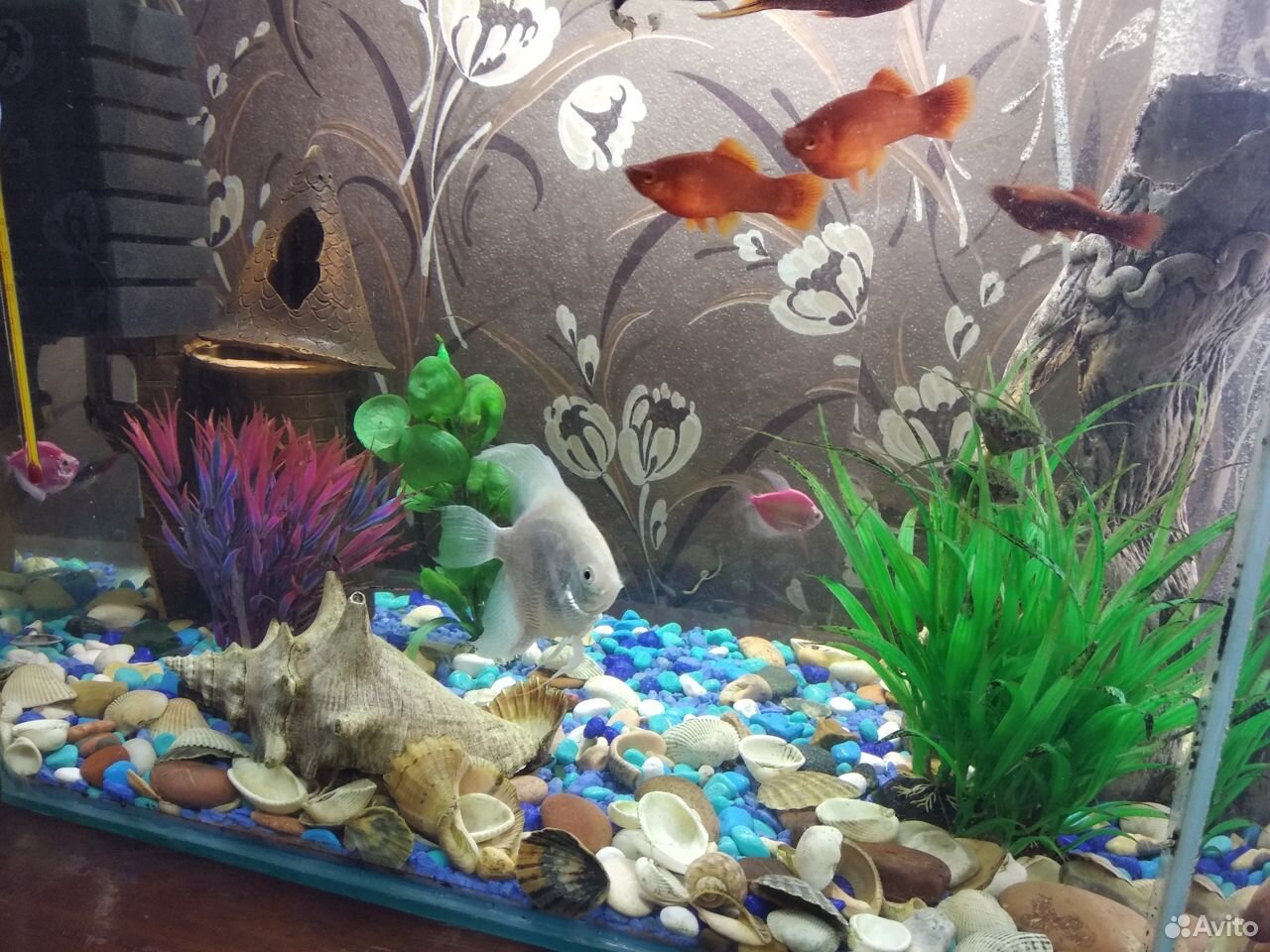 Аквариум 125 л с рыбками