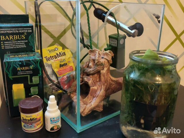 Аквариум 15 литров + принадлежности