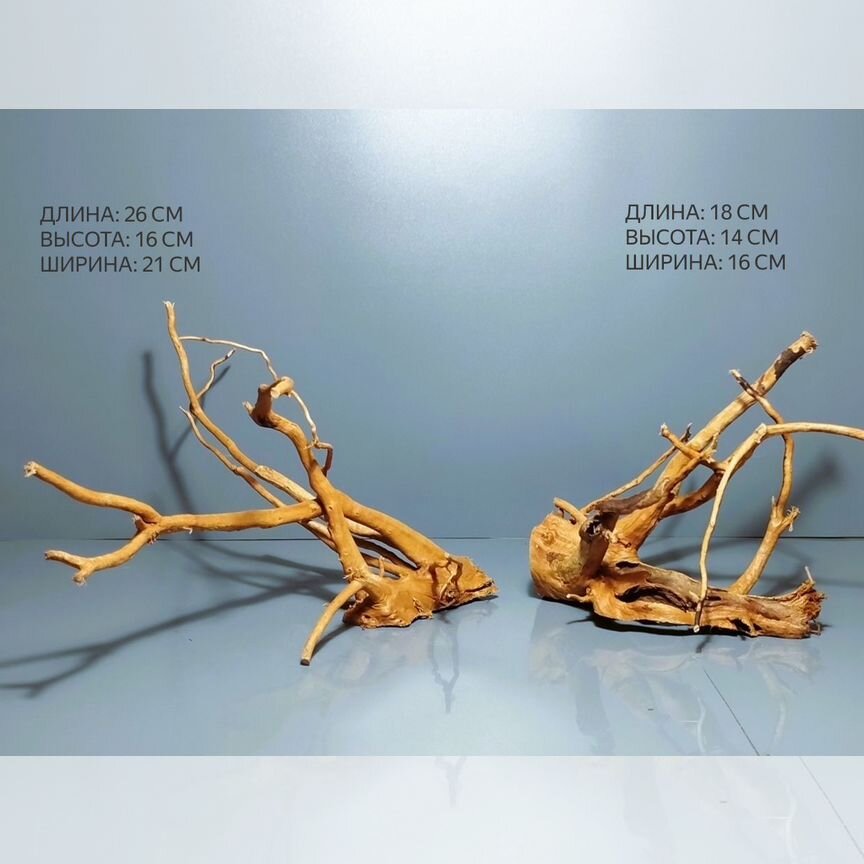 Коряги для аквариума паучий корень 2 штуки вк118
