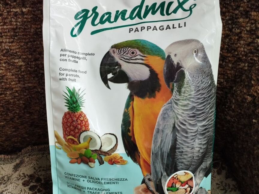 Корм для птиц padovan Grandmix Pappagalli 2 кг