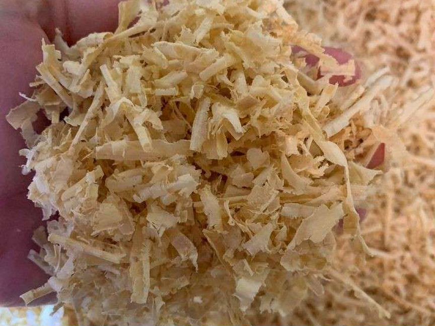 Опилки в мешках