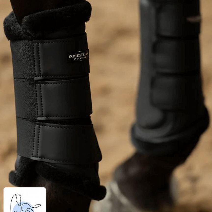 Ногавки Brushing от Equestrian Stockholm - Черный