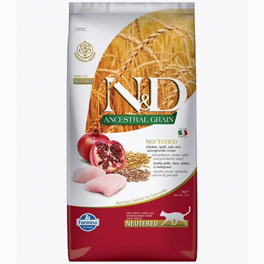 Сухой корм для кошек Farmina N&D Ancestral Grain