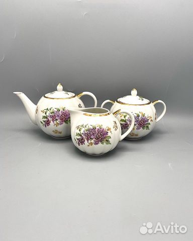 Сервиз чайный сирень Дулево купить в Москве | Хобби и отдых | Авито