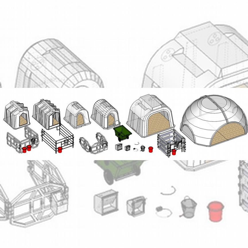 Домики для телят