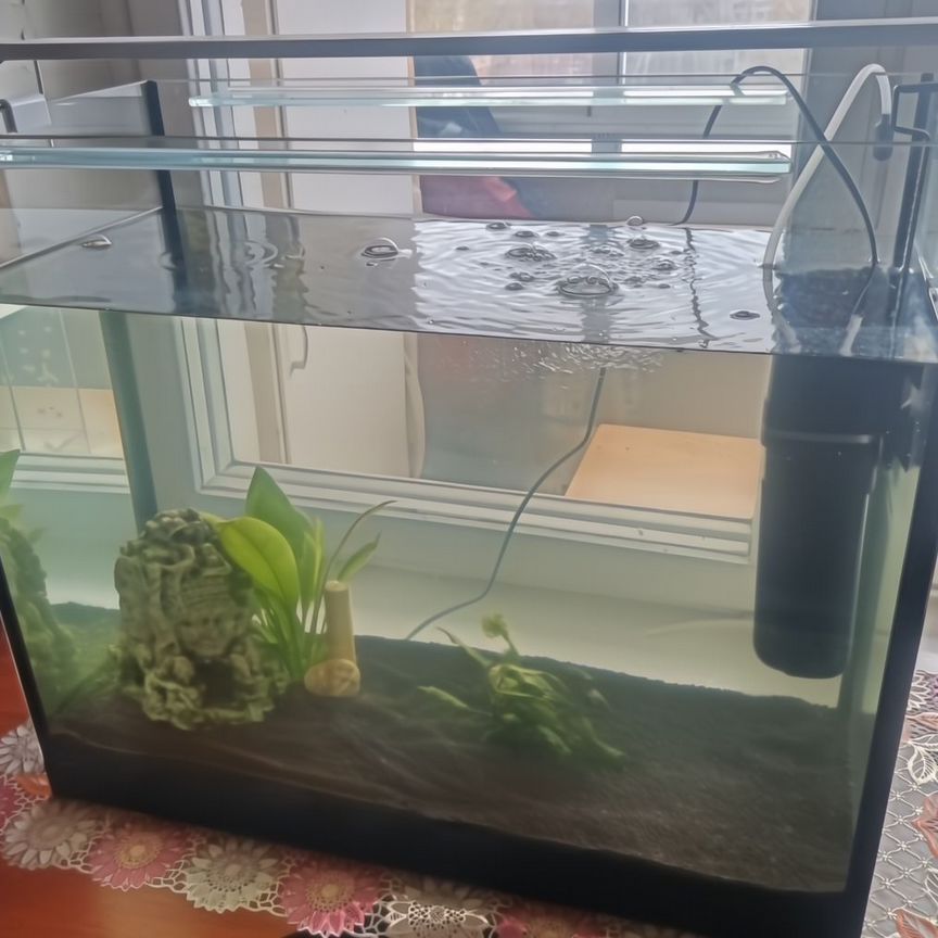 Аквариум- 100л,со всей дополни.комплектацией