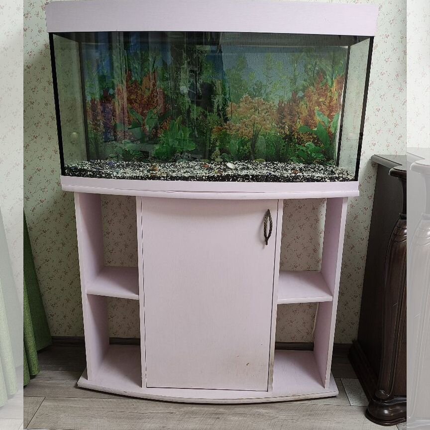 Аквариум с тумбой бу 200 литров