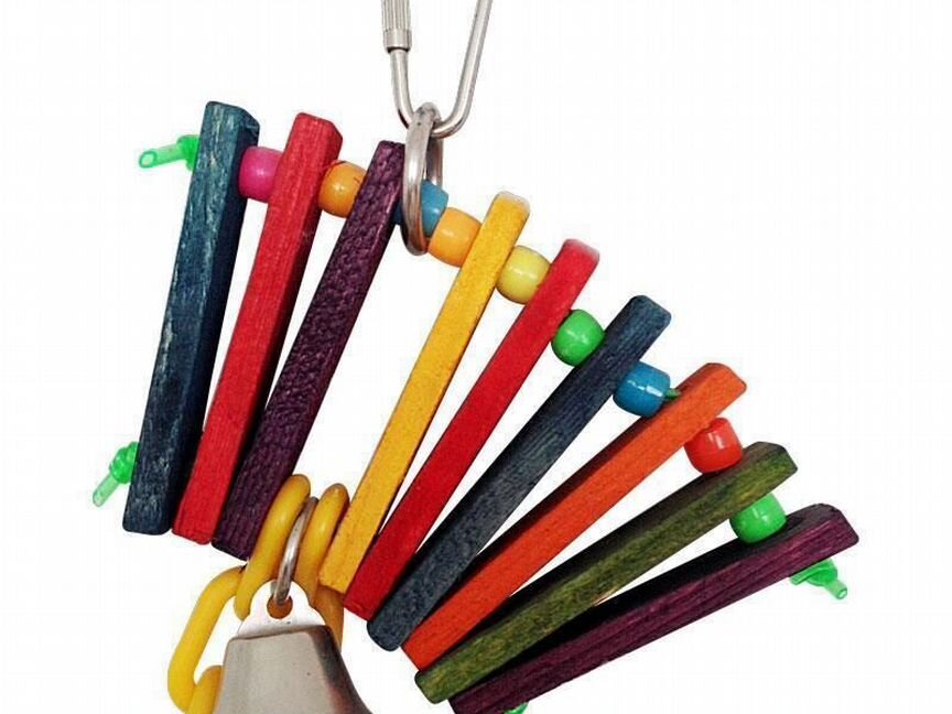 BR-57 Игрушка для птиц Гармошка-бусинки, 127мм 6