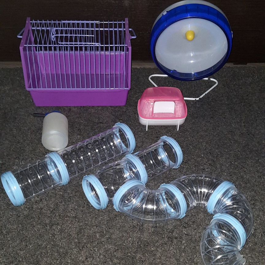 Переноска,лабиринт,купалка,беговое колесо для хомя