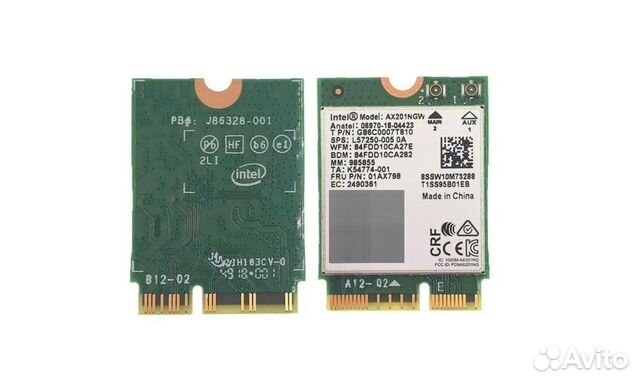Модуль WiFi /Bluetooth Intel AX201NGW купить в Санкт-Петербурге ...