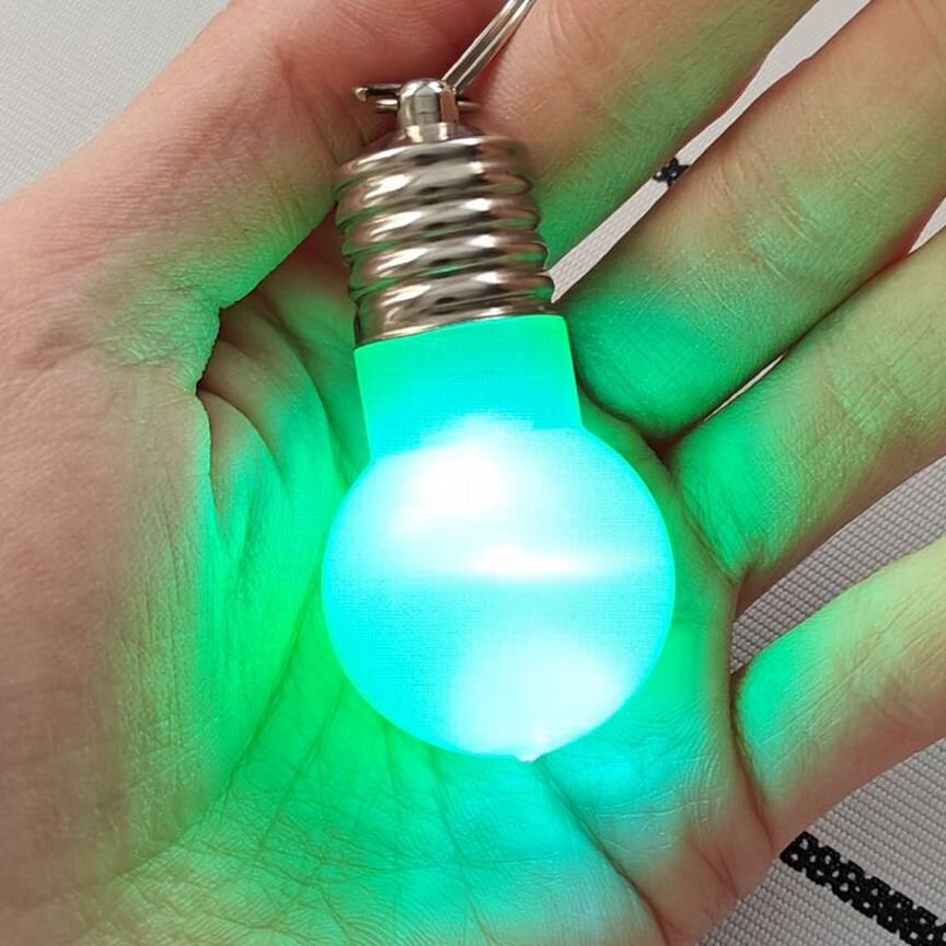 Световой маячок для собаки брелок зеленый