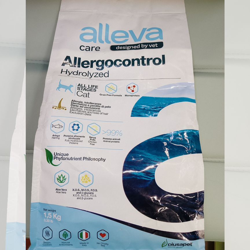 Корм для кошек гипоаллергенный итальянский