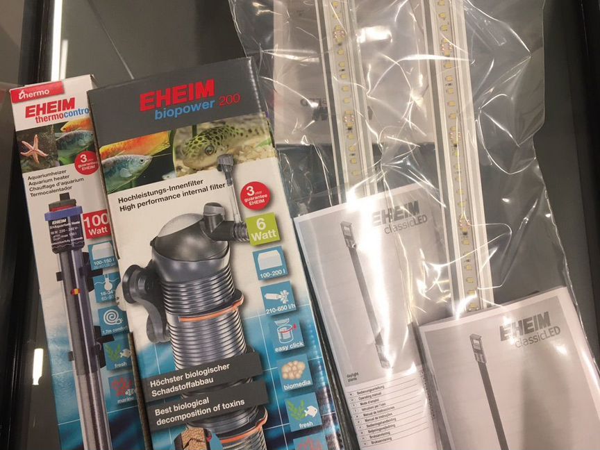 Eheim фильтр, нагреватель LED свет