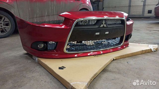 Бампер Mitsubishi lancer Ланцер10 рестайлинг в цве купить в Санкт ...