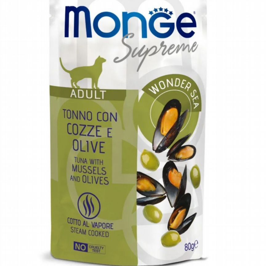 Влажный корм Monge Supreme Adult для кошек 11шт