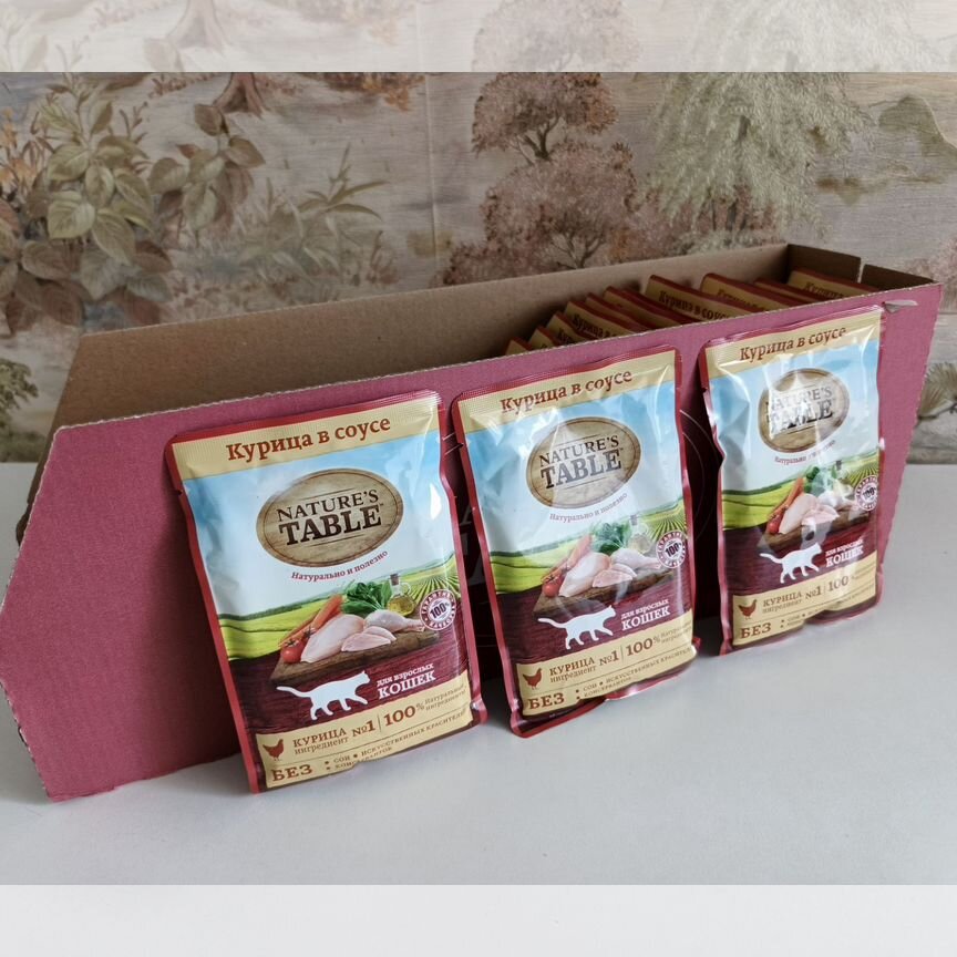 Корм "Nature's table", 85г, курица