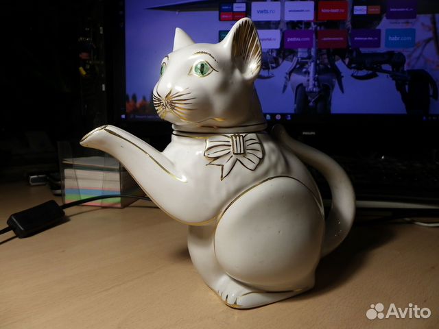 Чайник фарфор в виде кошки Индия купить в Москве | Хобби и отдых | Авито