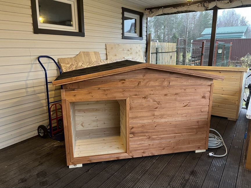 Будка для собаки с теплым полом