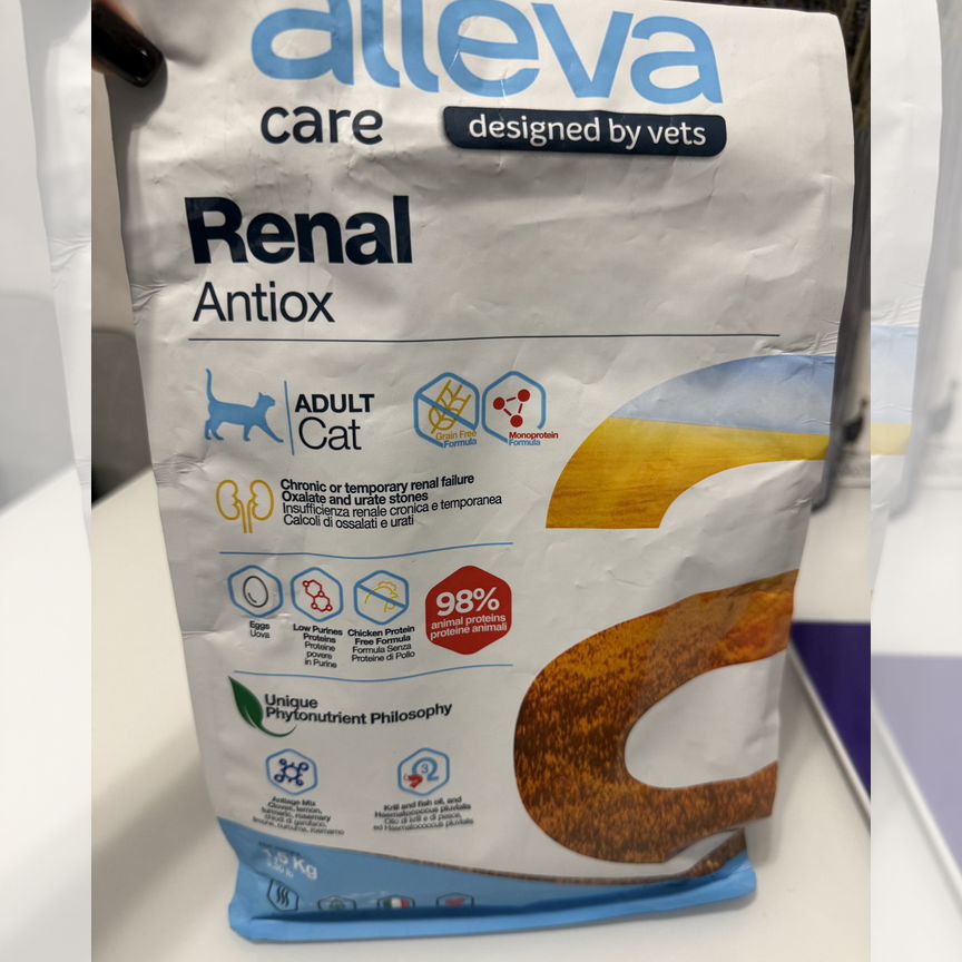 Корм для кошек Alleva renal лечебный, ветеринарный