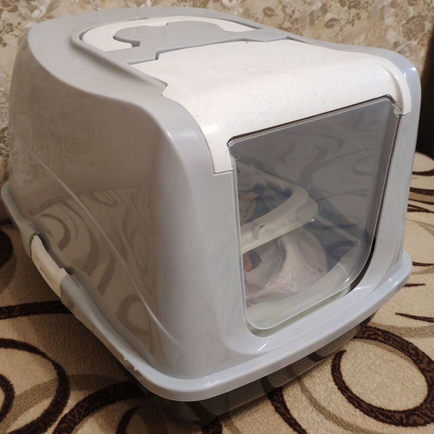 Туалет домик для кошек большой