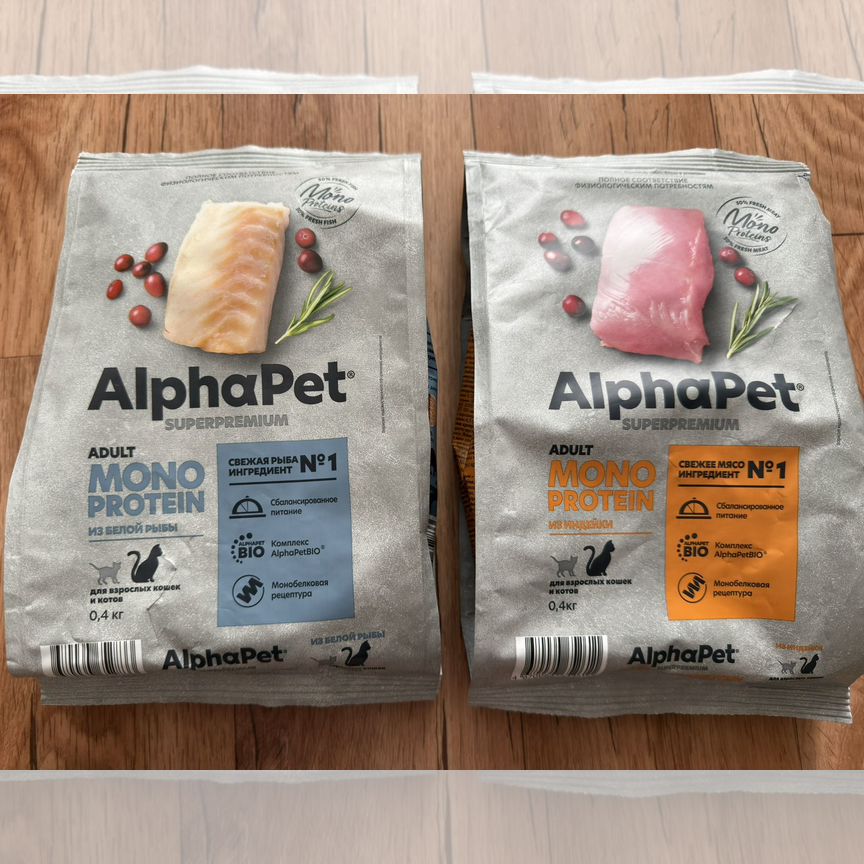 Корм для кошек alphapet сухой 400г