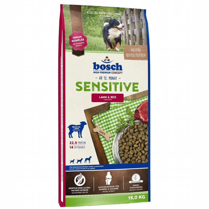 Корм для собак Bosch Sensitive Lamb 15 кг