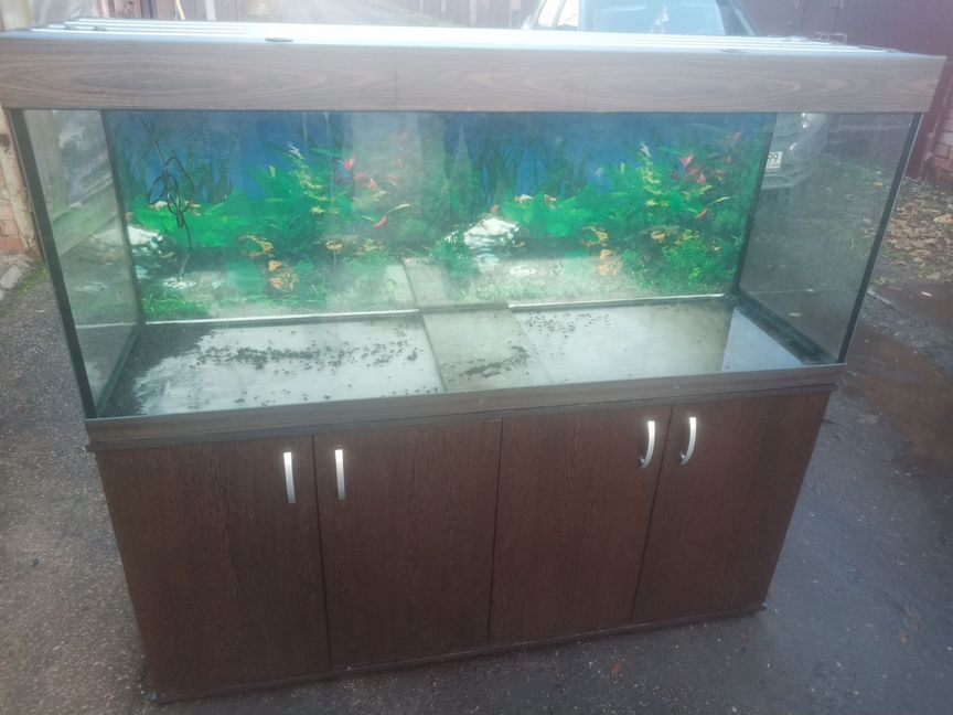 Аквариум Ката 400 литров с тумбой и LED светом