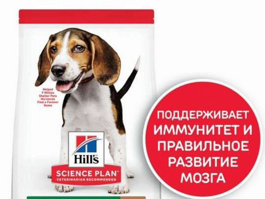 Корм для щенков хиллс с ягненком 12кг