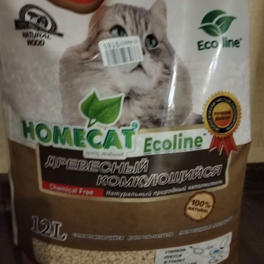 Наполнитель комкующийся древесный