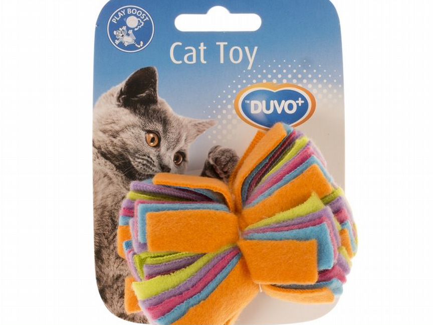 Игрушка для кошек Duvo+ Флисовый помпон