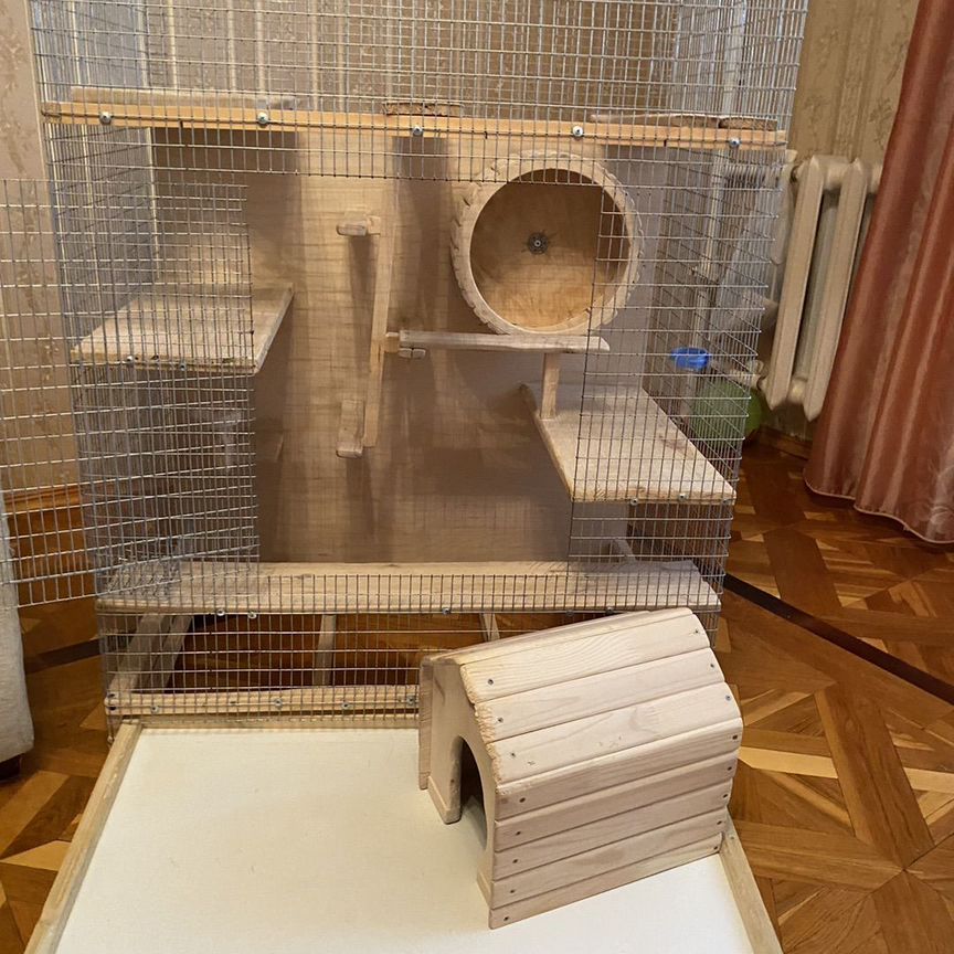 Клетка для грызунов большая деревянная