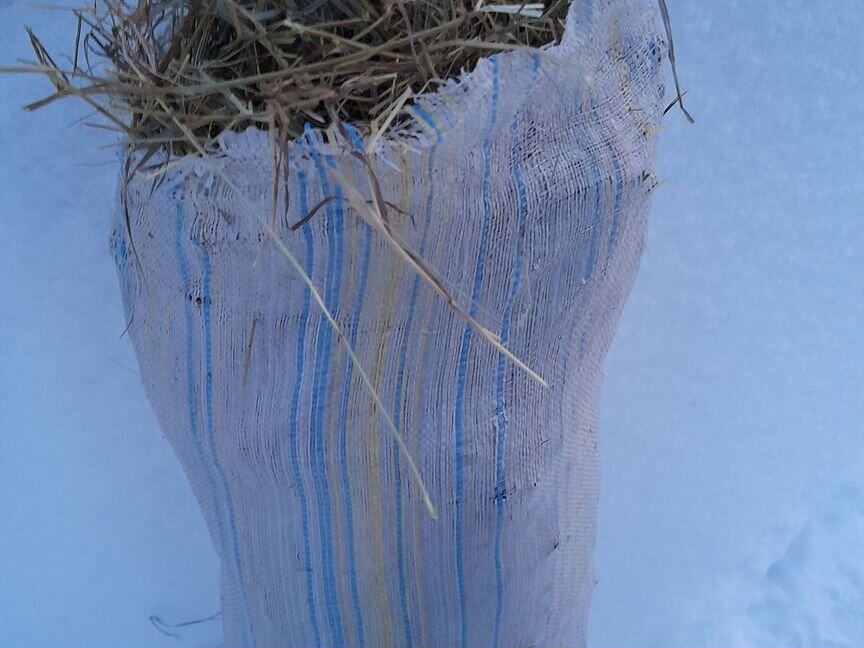 Сено в мешках для кроликов -есть на подстилку