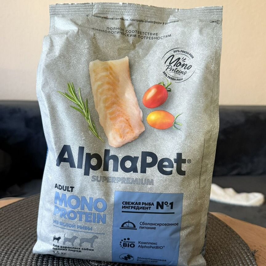 Alphapet корм монопротеин для собак