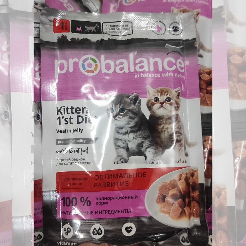 Корм для кошек котят