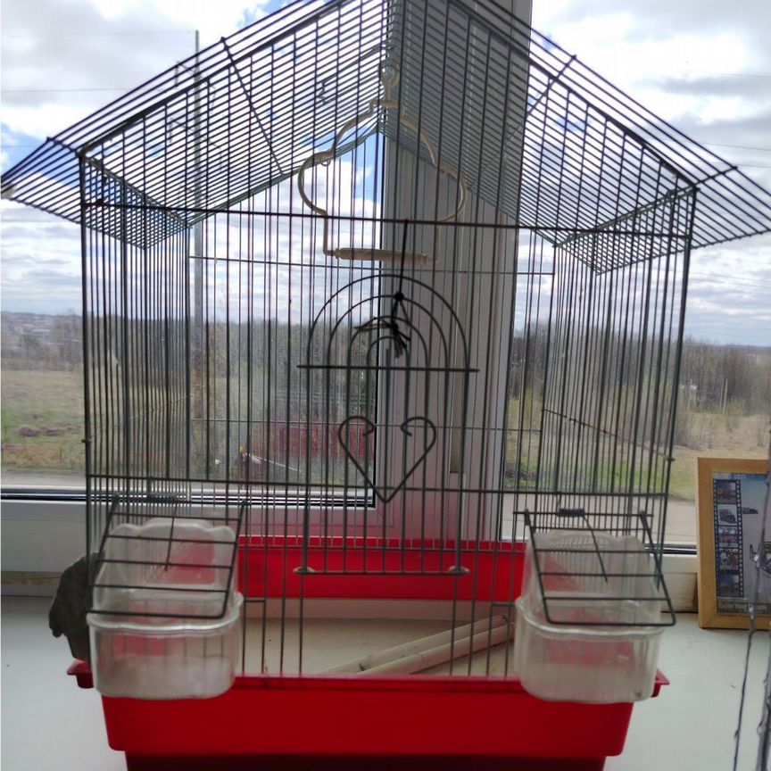 Клетка для волнистого попугая бу