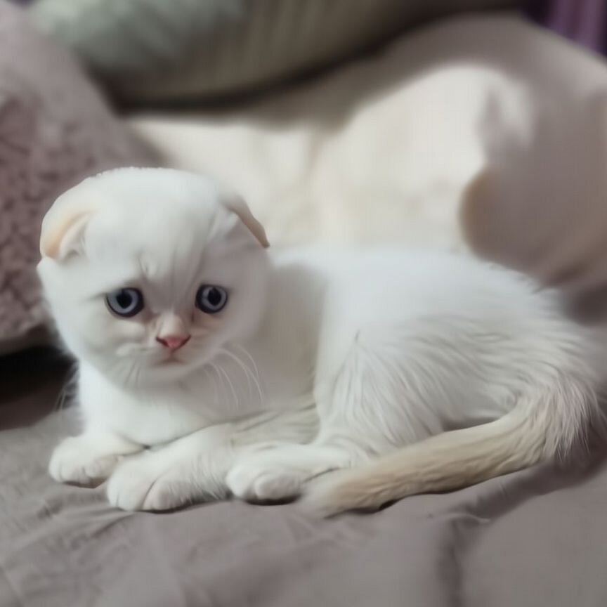 Шотландский вислоухий короткошёрстный котёнок