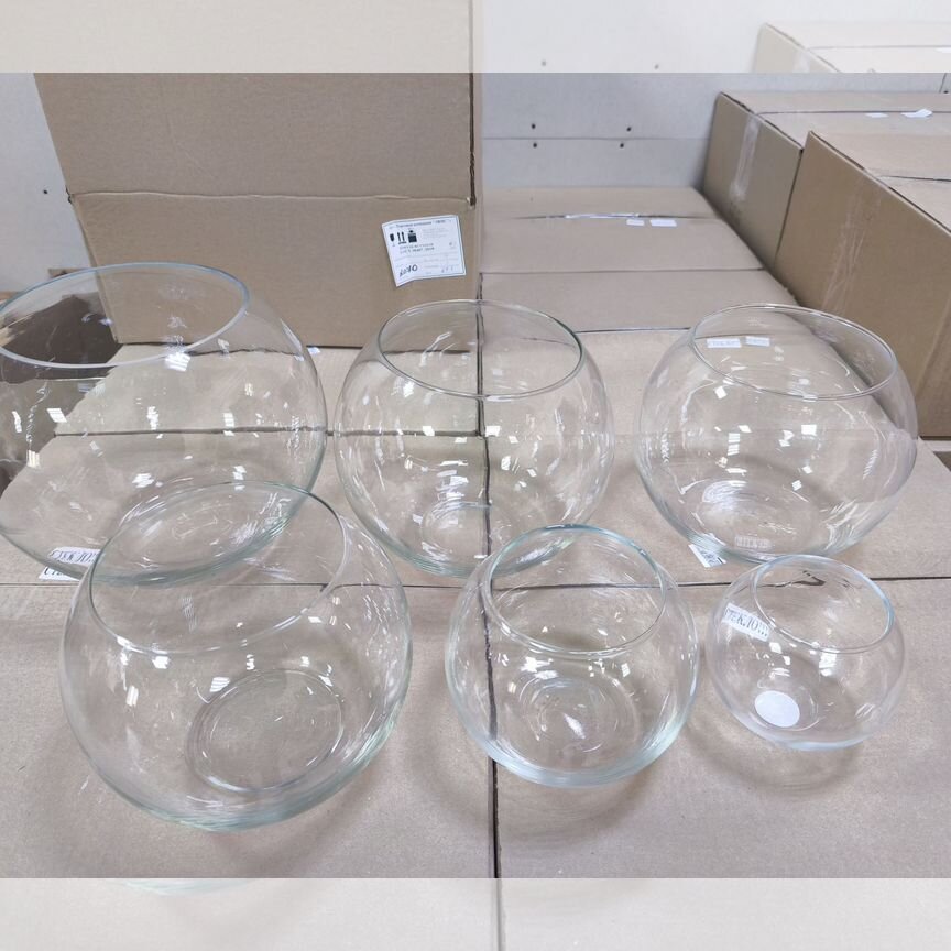 Вазы, аквариумы в ассортименте