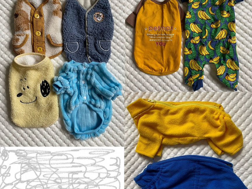 Одежда для мал. собачки, майка, кофта, комбинезон