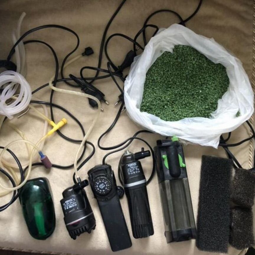 Фильтры, обогреватель, компрессор, грунт