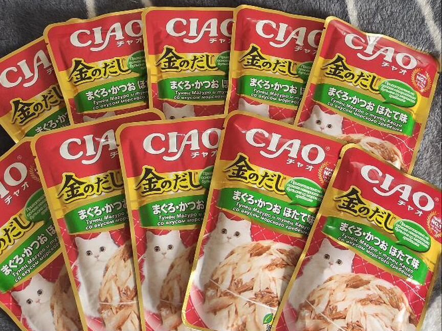 Влажный корм для кошек Ciao Kin dashi Чао Кин даси