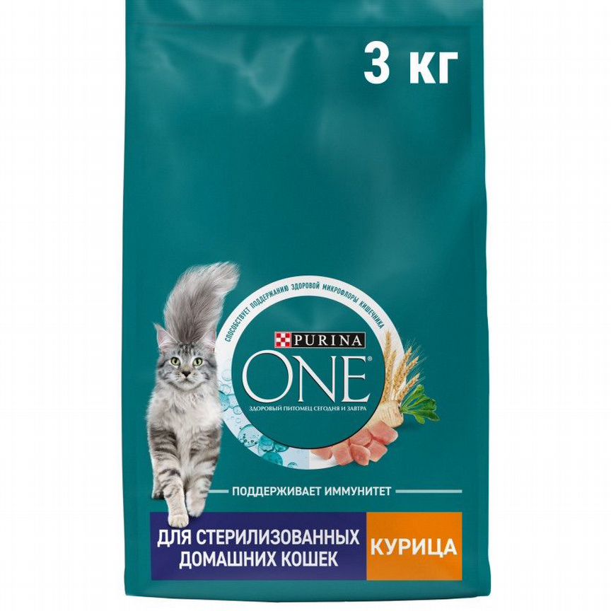 Сухой корм Purina One с курицей для кошек
