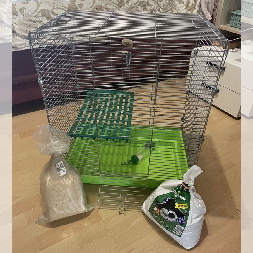 Клетка для грызунов большая б/у Комфорт