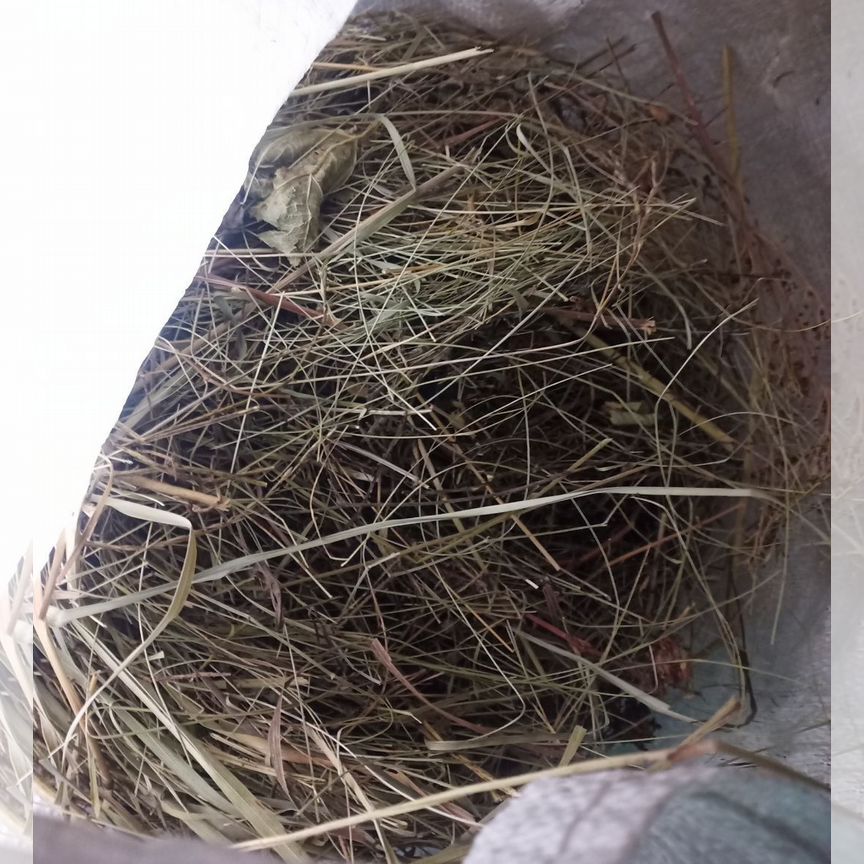 Сено в мешках