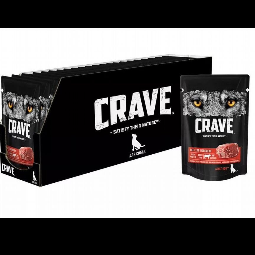 Влажный корм для собак Говядина 28шт х 85г