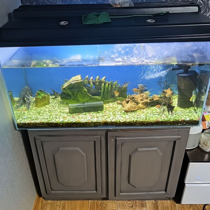 Аквариум с тумбой 200л