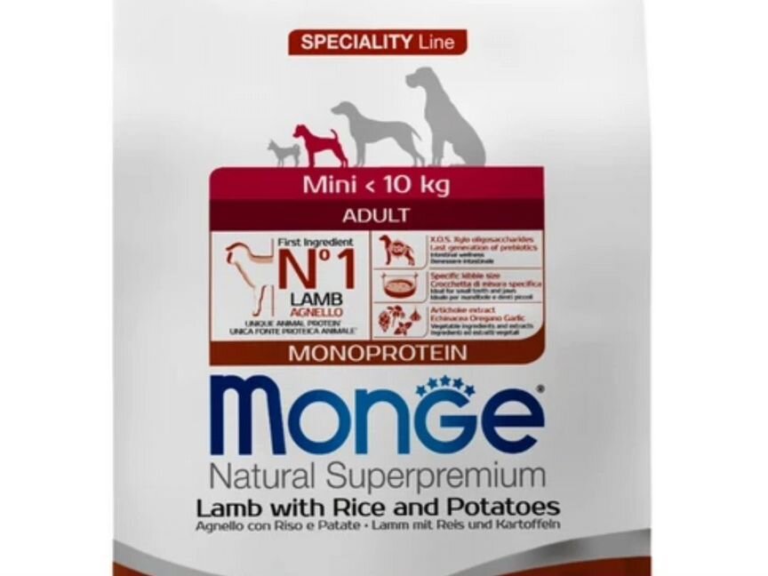 Сухой корм Monge Dog Speciality Line Monoprotein