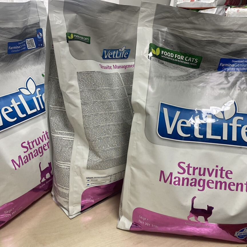 Корм для кошек Vetlife struvite 5 кг Фармина