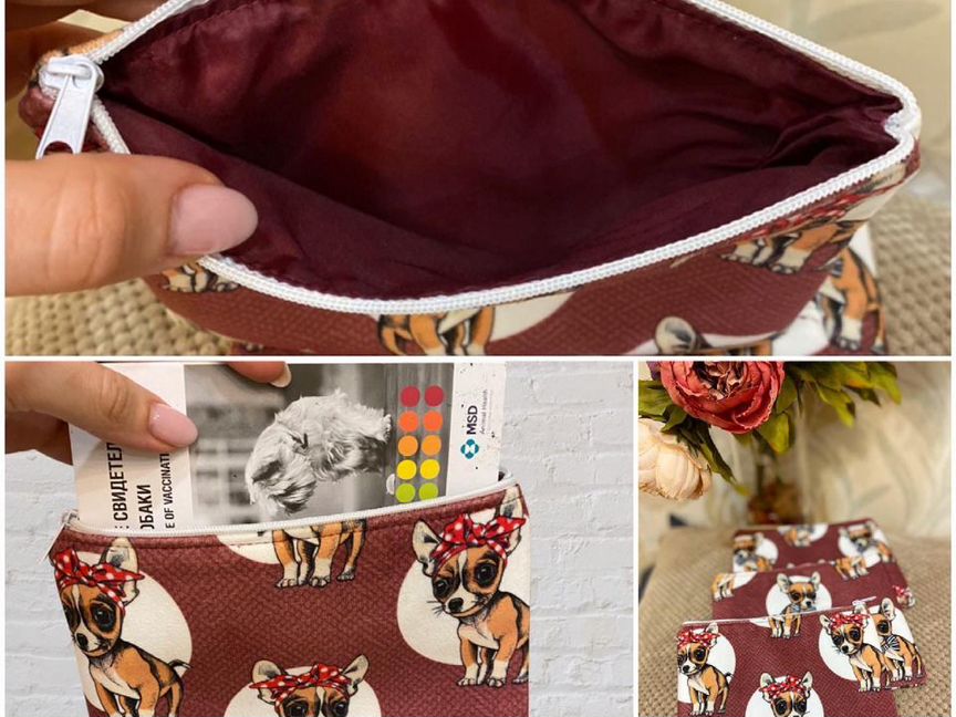 Сумочка для документов вет. Паспорт собаки