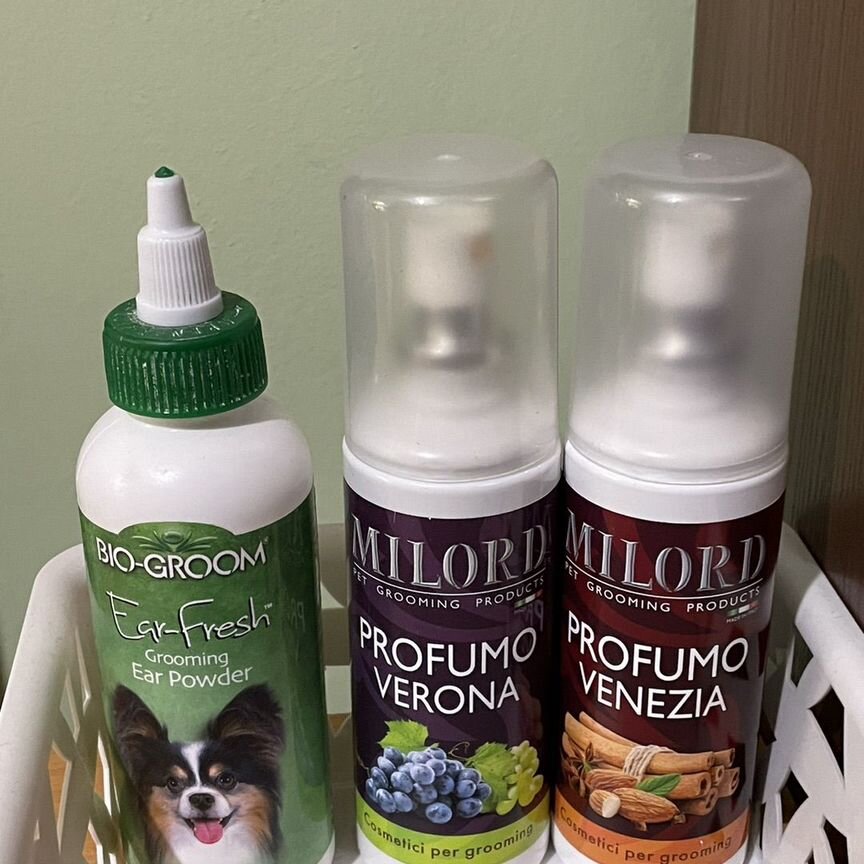 Для груминга духи и пудра