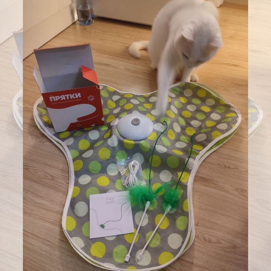 Интерактивная игрушка для кошек "прятки"